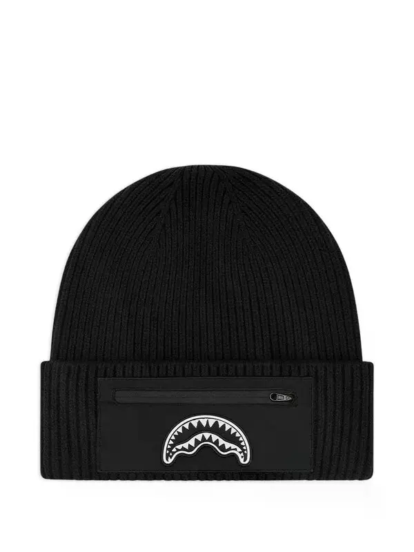 SPRAYGROUND Zip-detail Beanie - Black