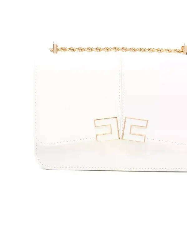 Elisabetta Franchi Logo Chain Shoulder Bag