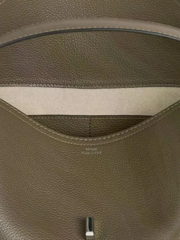 TOTEME T-lock Leather Tote Bag