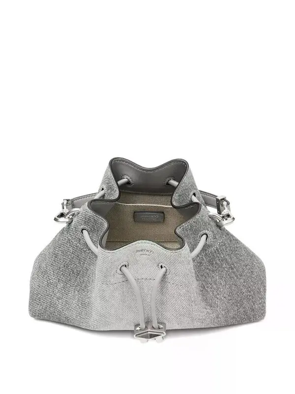 JIMMY CHOO Small Cinch Shoulder Bag - Grey