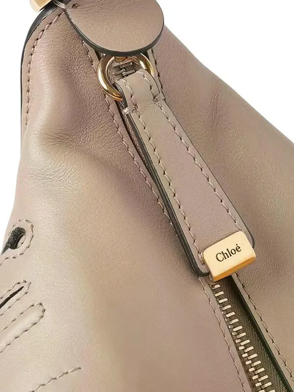 Chloé Zip Handle Shoulder Bag - Neutrals