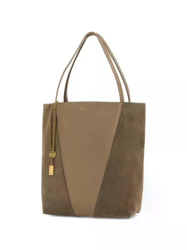 Chloé Paneled Tote Bag - Neutrals