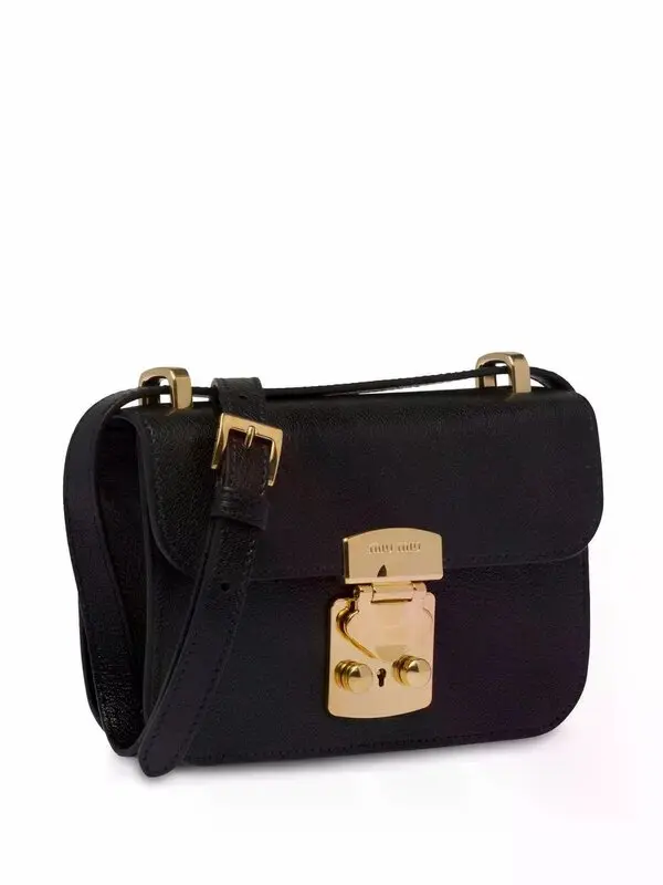 Miu Miu Madras Leather Shoulder Bag