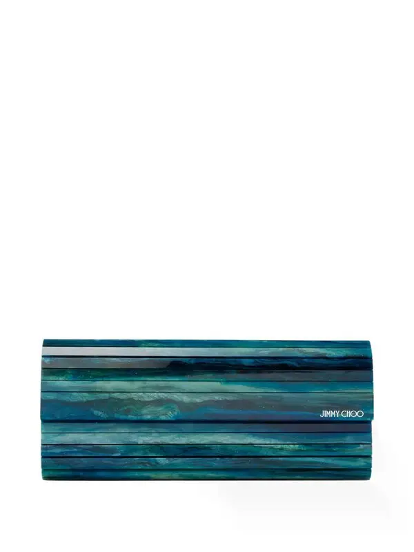 JIMMY CHOO Sweetie Chain Clutch Bag - Blue