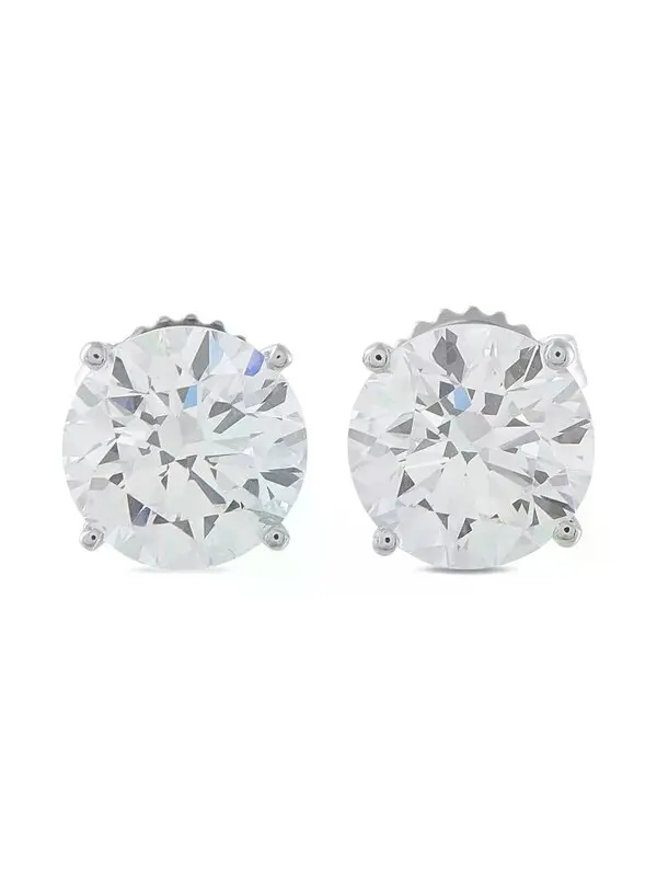 LB EXCLUSIVE 14k White Gold Diamond Earrings - Silver
