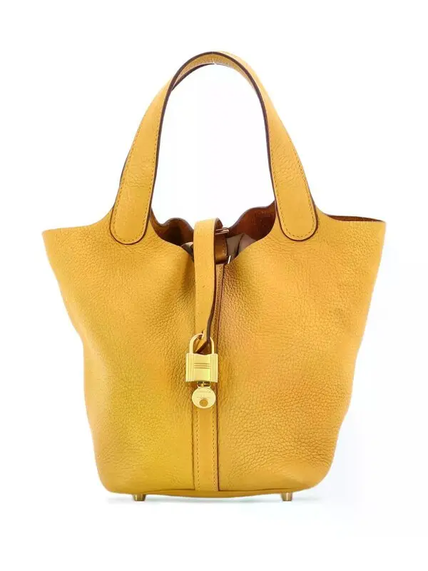 Hermès Picotin Lock Bag Clemence Pm - Yellow