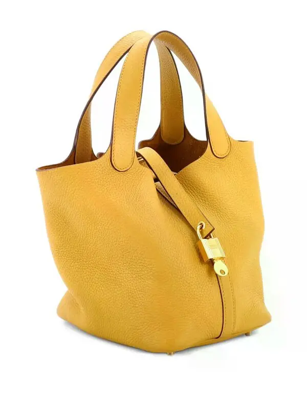 Hermès Picotin Lock Bag Clemence Pm - Yellow