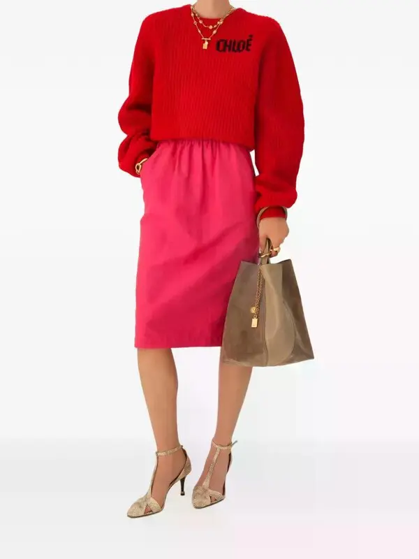 Chloé Paneled Tote Bag - Neutrals