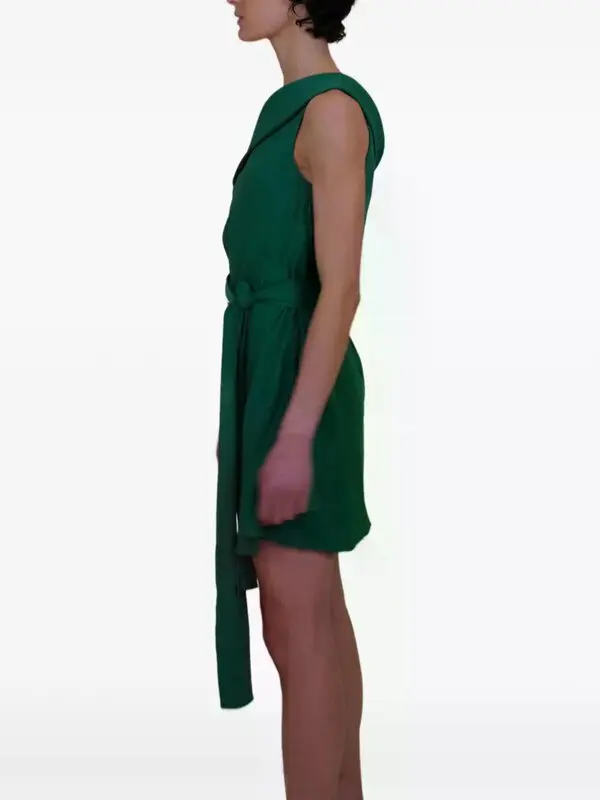 Azeeza Kavari One-shoulder Mini Dress - Green