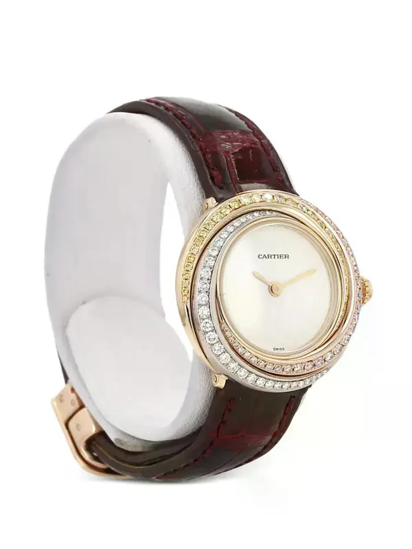 Cartier 2000s 23mm Trinity 3 Golds Folding Clasp Watch