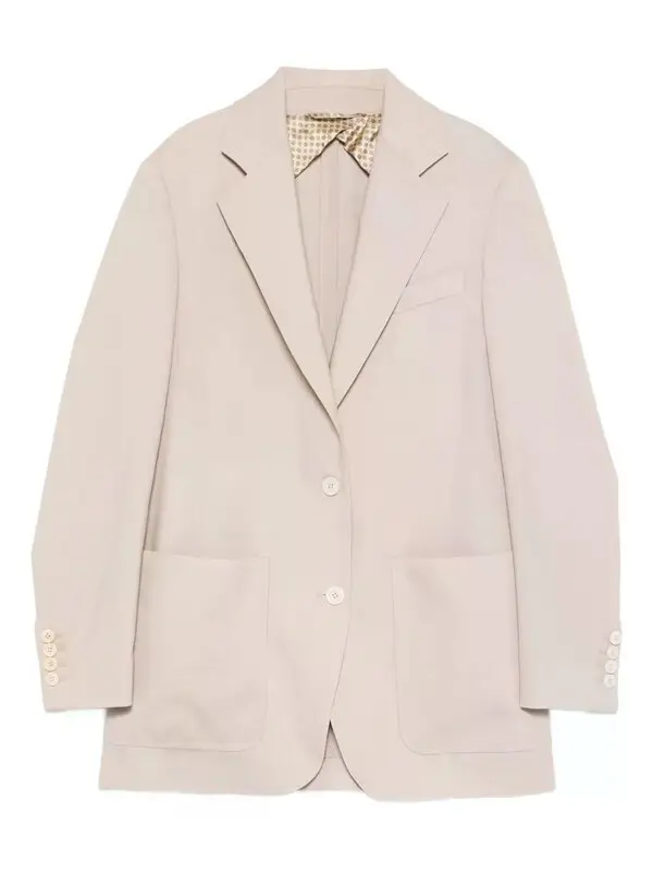 Max Mara Buttoned Blazer With Patch Pockets