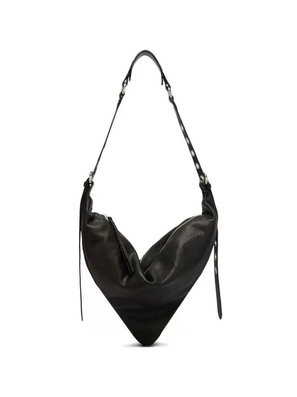 By Far Trayana Leather Crossbody Bag - Black