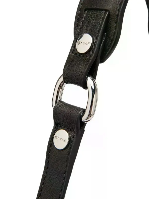 By Far Trayana Leather Crossbody Bag - Black