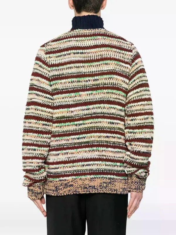 Sacai Striped Polo Knitwear