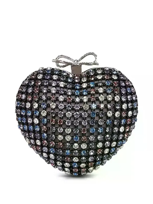 SELF-PORTRAIT Crystal-embellished Heart-shaped Mini Bag