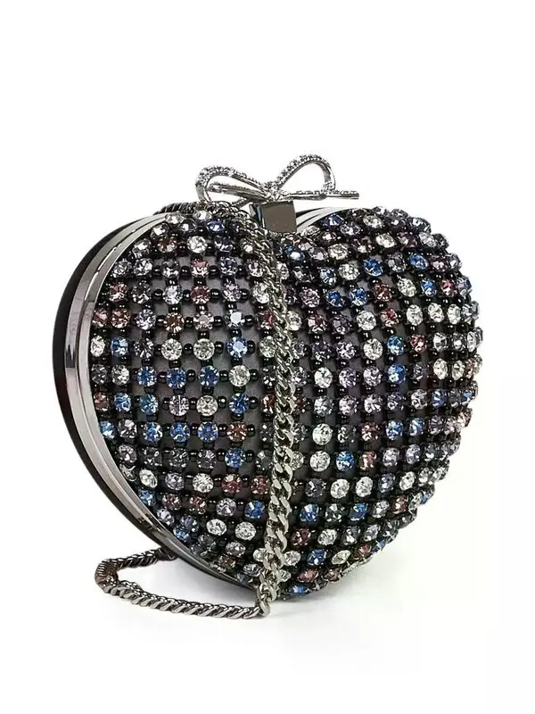 SELF-PORTRAIT Crystal-embellished Heart-shaped Mini Bag