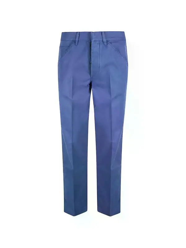 TOM FORD Cotton Trousers - Blue
