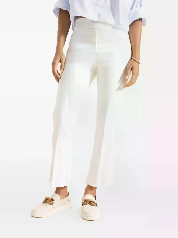 Avenue Montaigne Leo Flared Trousers - White
