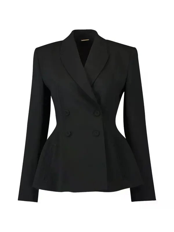 Alexis Helen Double-breasted Blazer - Black
