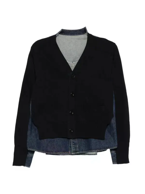 Sacai Denim Knit Cardigan