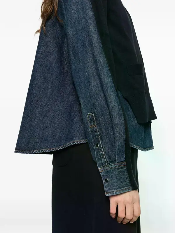 Sacai Denim Knit Cardigan