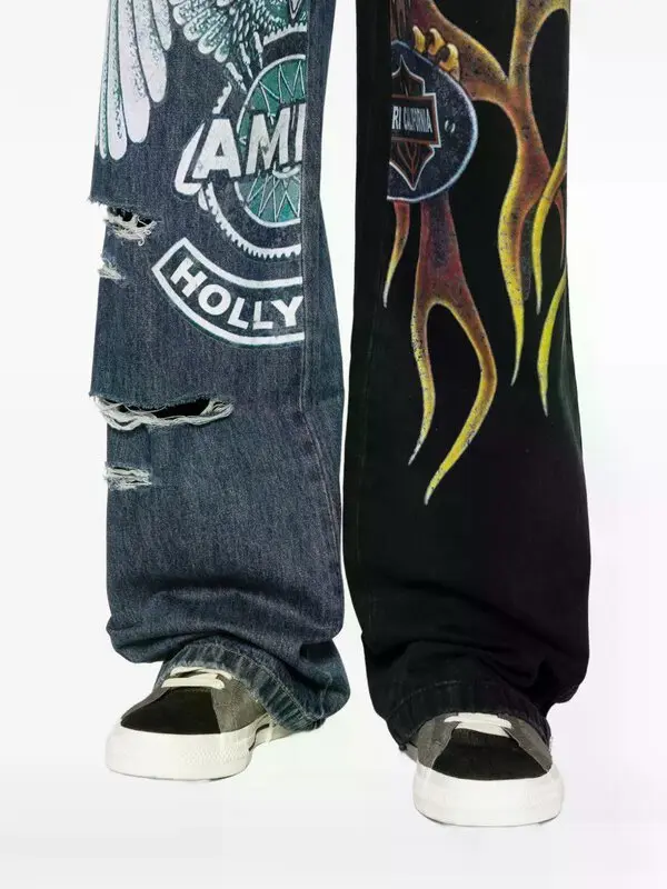 Amiri Printed Jeans - Blue