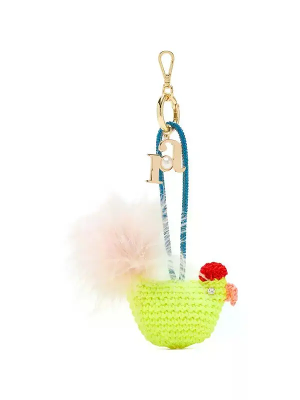 Rosantica Gallinella Charm Keyring - Yellow