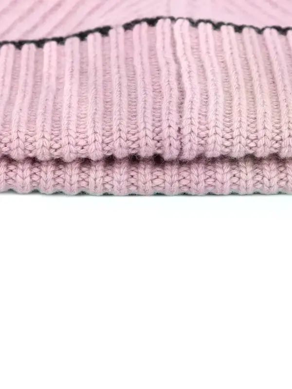 Chloé Encoeur Ribbed Beanie Hat