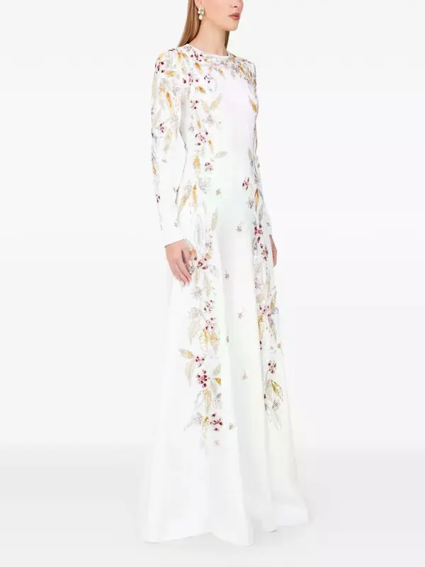 DINA MELWANI Floral-embellished Dress