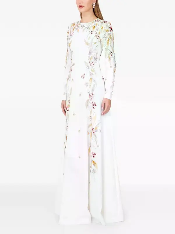 DINA MELWANI Floral-embellished Dress
