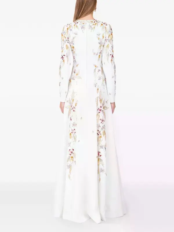 DINA MELWANI Floral-embellished Dress