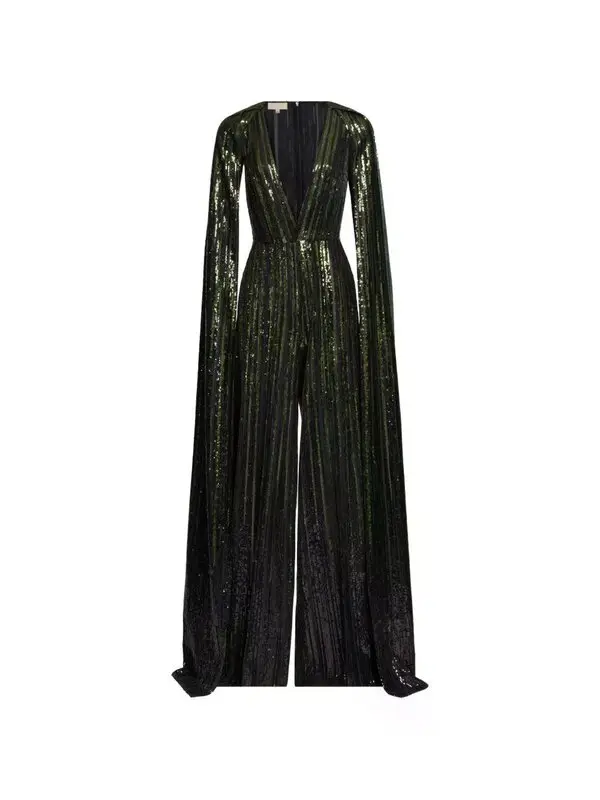 Elie Saab Sequin-embellished Jumpsuit - Black