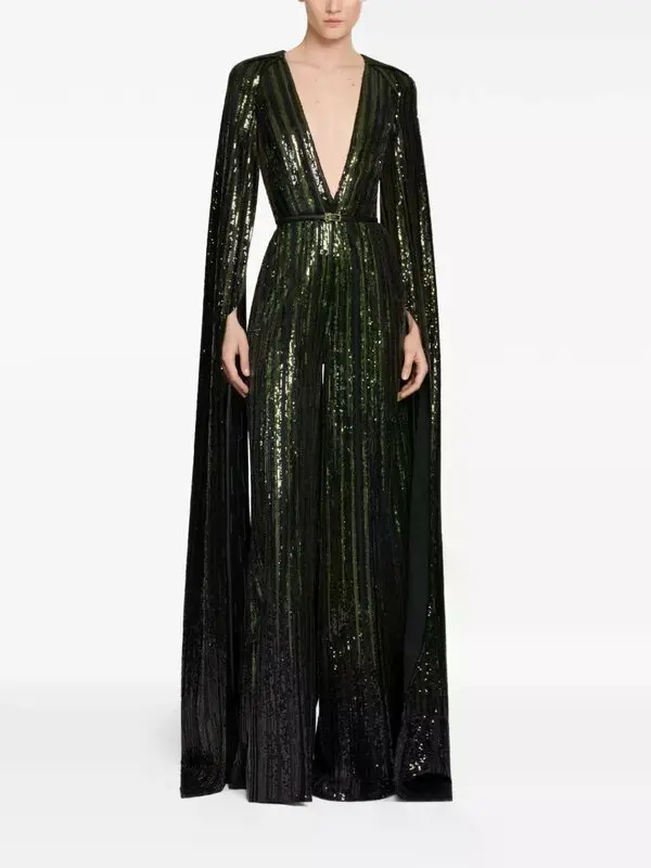 Elie Saab Sequin-embellished Jumpsuit