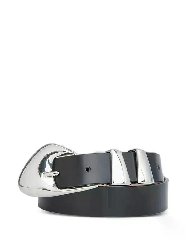 By Far Moore Metal-buckle Belt - Black