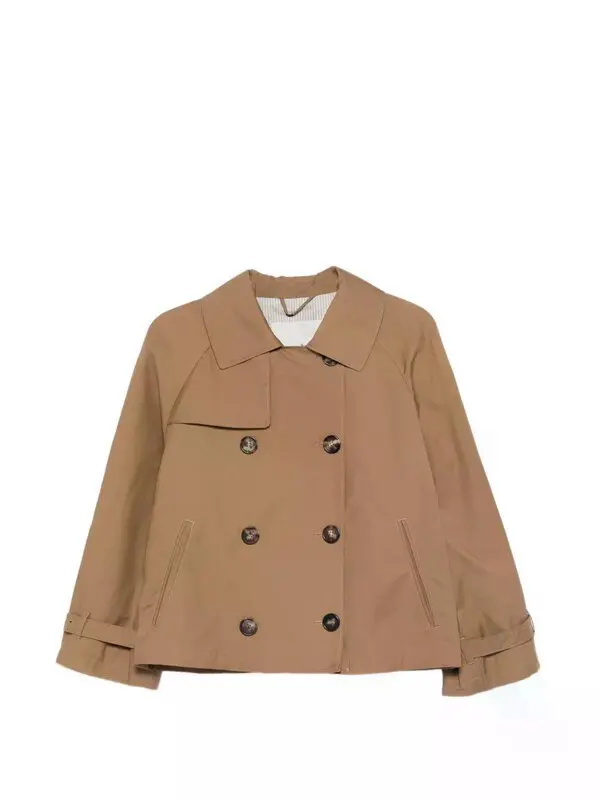 Max Mara Double-breasted Trench Jacket - Brown