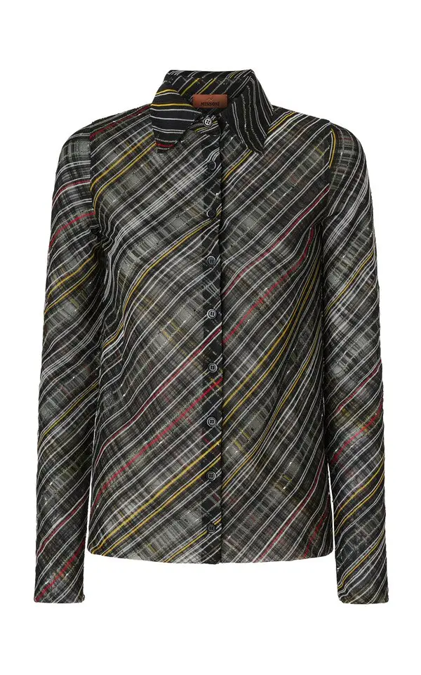 Missoni Double Knit Long Sleeve Shirt