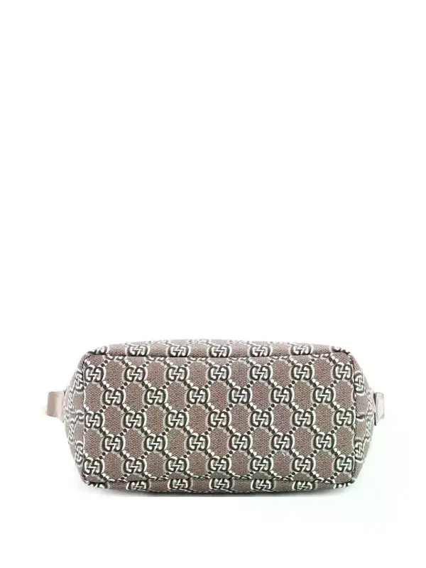 Gucci Ophidia Gg Shadow Coated Canvas Super Mini Hobo Bag - Brown