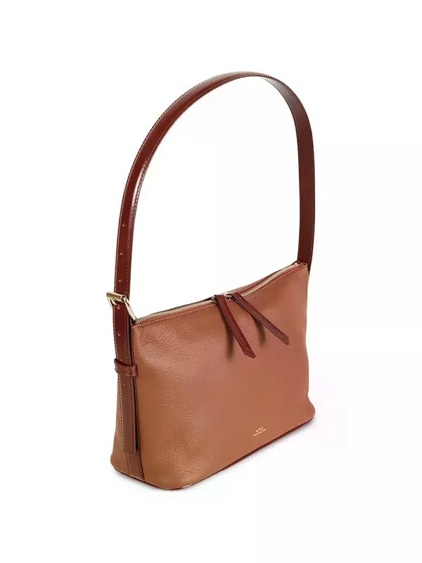 A.p.c. Vera Leather Shoulder Bag - Brown