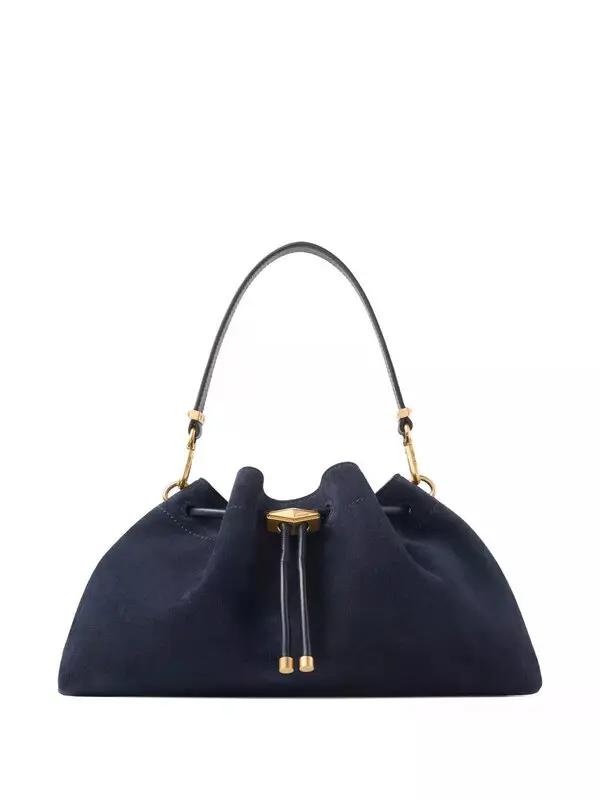 JIMMY CHOO Medium Cinch Suede Shoulder Bag - Blue
