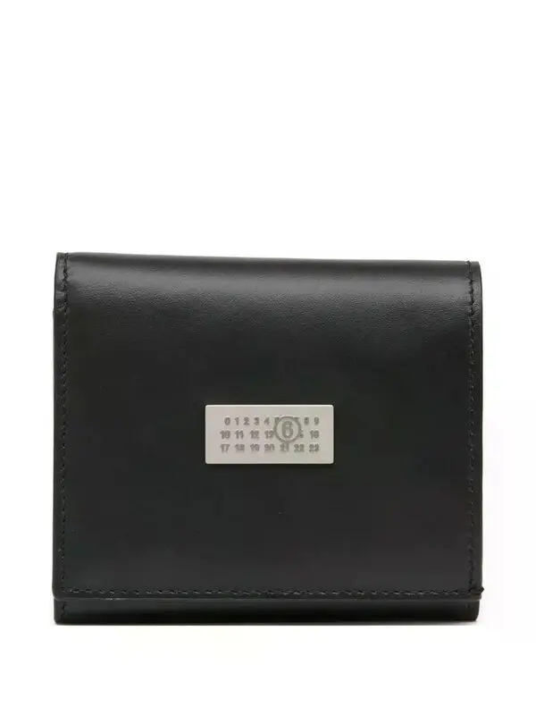 MAISON MARGIELA Trifold Plaque Wallet - Black