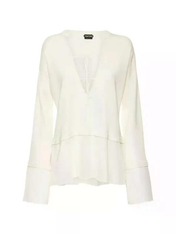 TOM FORD V-neck Long-sleeved Blouse