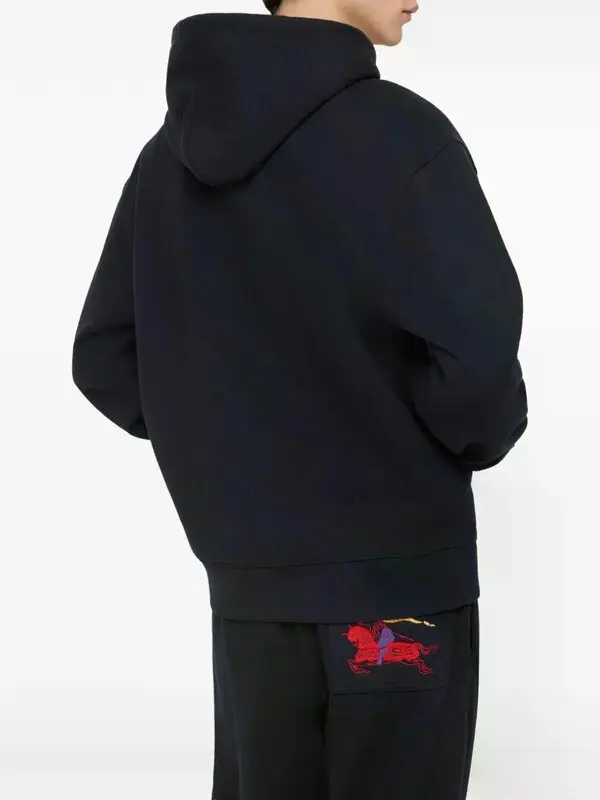 Burberry Ekd Cotton Hoodie - Black