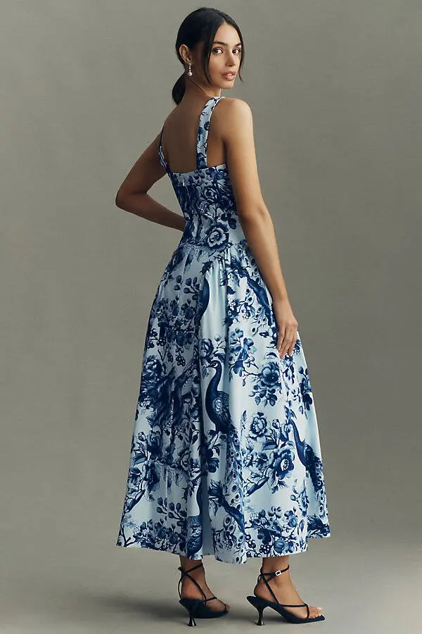 Bhldn Olivia Fit & Flare Midi Dress