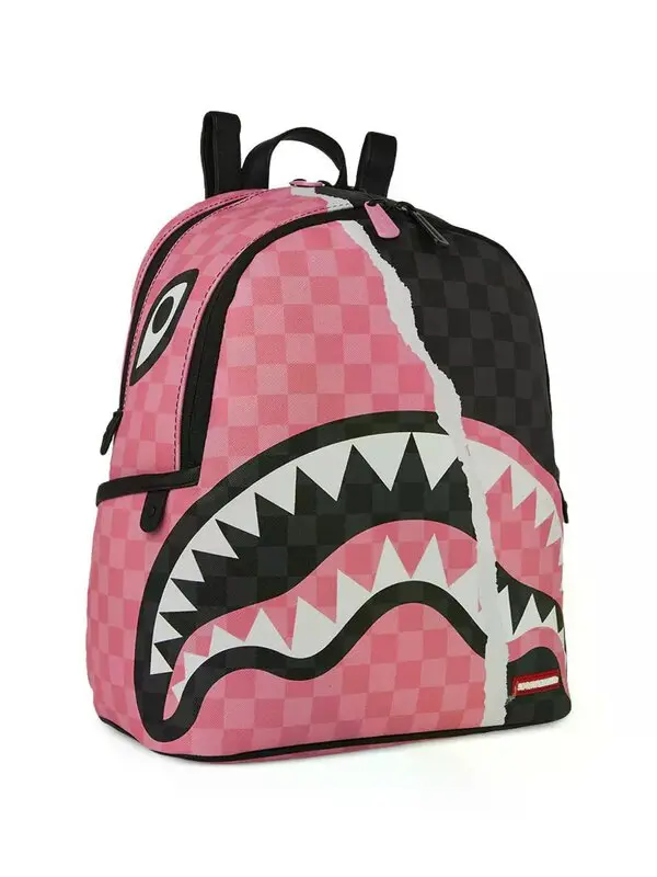 SPRAYGROUND Check-pattern Shark Backpack