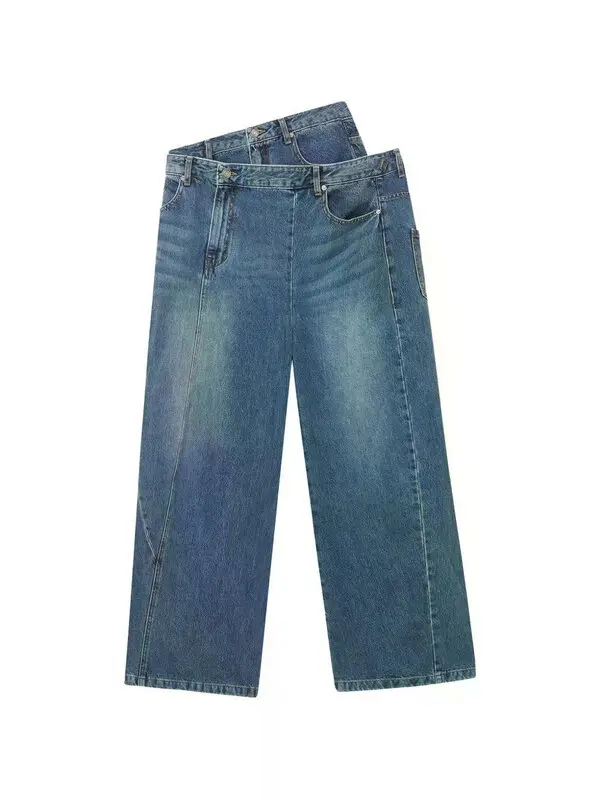 JUUN.J Paneled Wide Leg Jeans