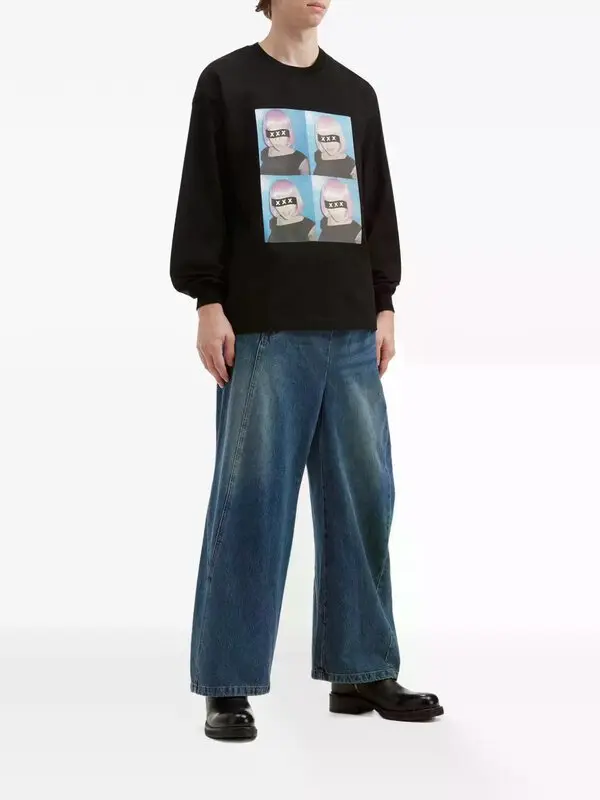 JUUN.J Paneled Wide Leg Jeans