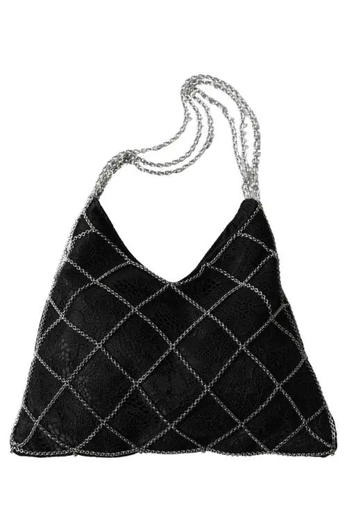 Mango Guipure Mesh Chain Bag