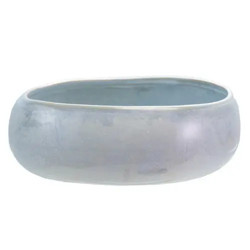 STORIED HOME Organic Shaped Stoneware Bowl With Reactive Glaze