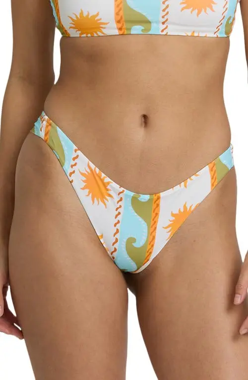 BILLABONG Sunblind Tanga Bikini Bottoms - Salt Crystal