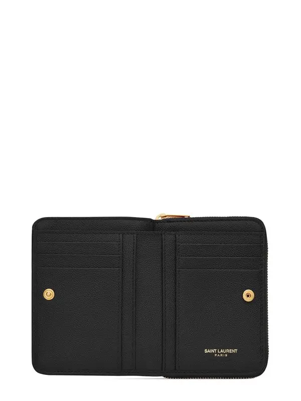 Saint Laurent Cassandre Matelassé" Leather Wallet